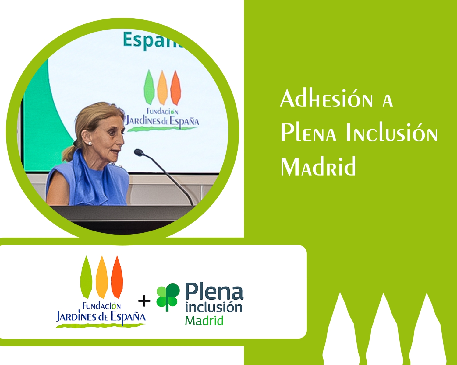Adhesión a Plena Inclusión Madrid – Fundación Jardines de España..